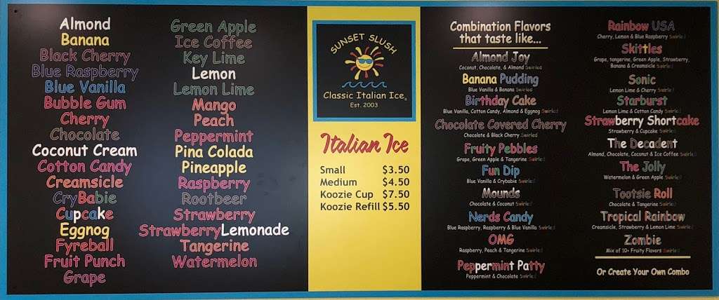 Sunset Slush of Glyndon - 4825 Butler Rd, Glyndon, MD 21071 - Hours ...