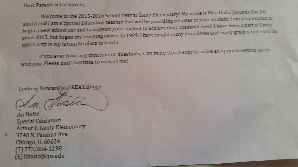 Arthur E. Canty Elementary School - 3740 N Panama Ave, Chicago, IL ...