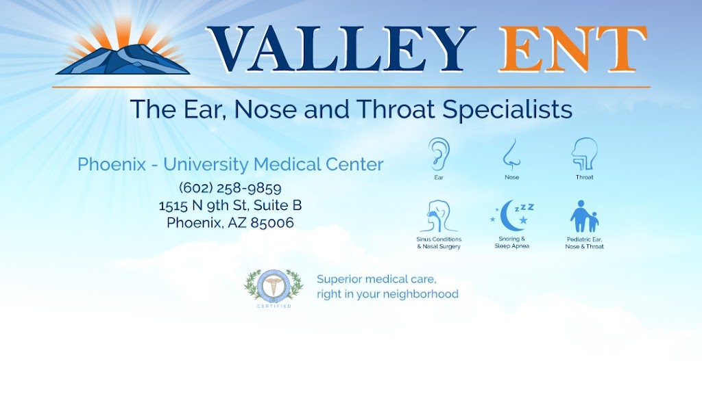 Valley ENT - Phoenix - University Medical Center - 1515 N 9th St b ...