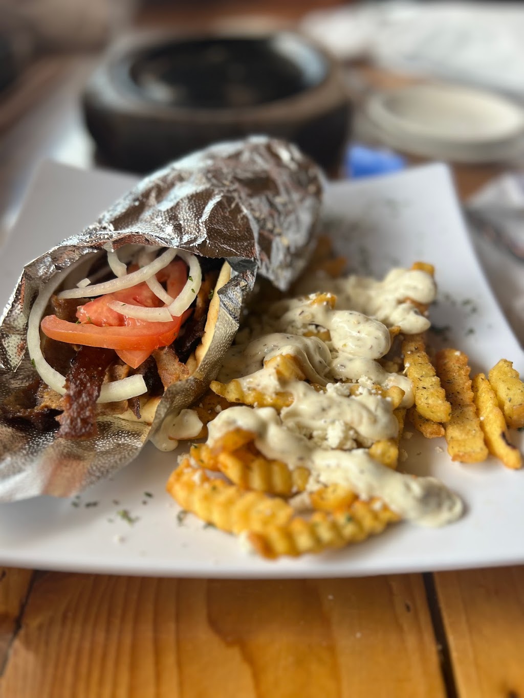 Flaming Cheese Saganaki Greek restaurant in 9025 Forest Ln #101, Dallas ...