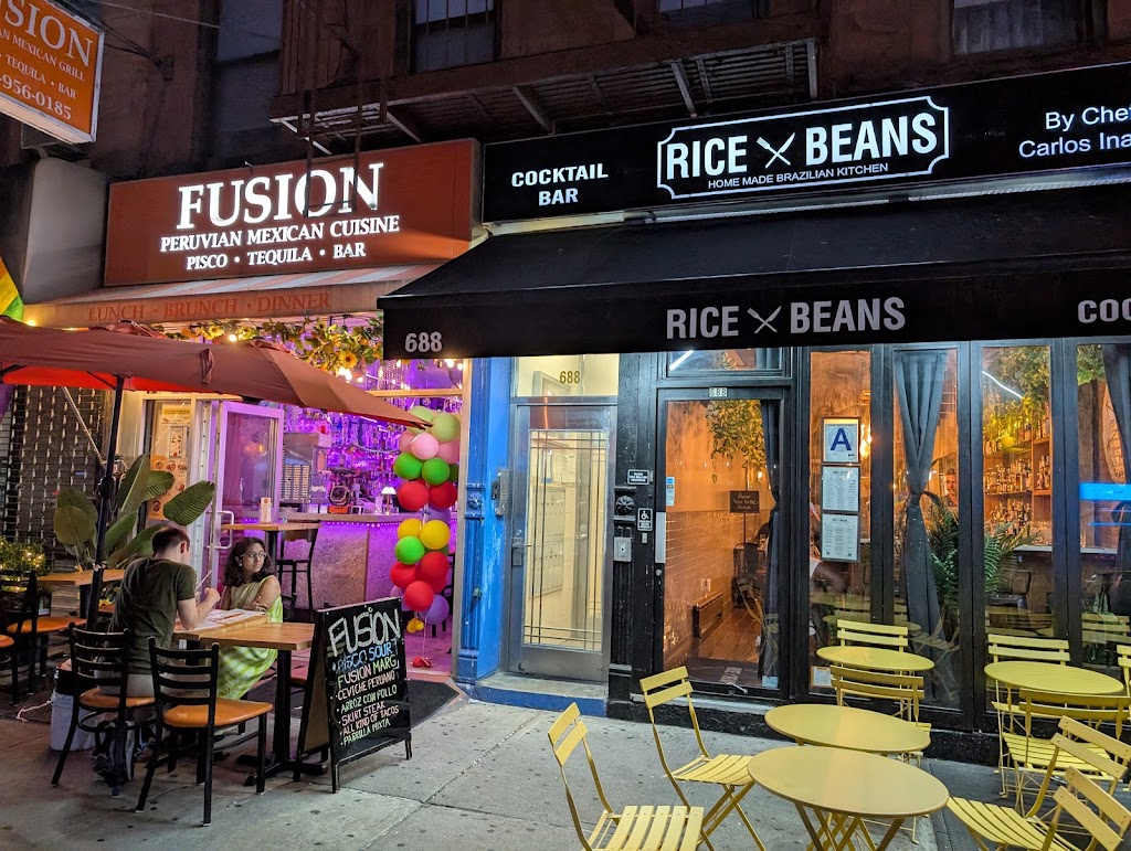Fusion Bar And Grill Peruvian Mexican 688 10th Ave New York Ny
